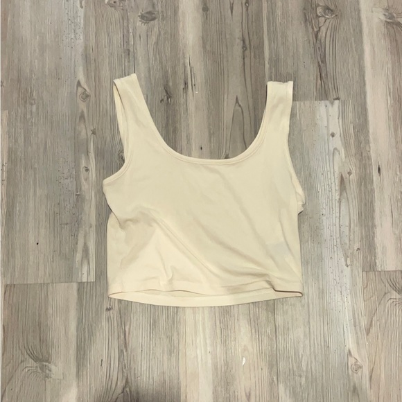 SHEIN | Tops | Tanish White Crop Top | Poshmark